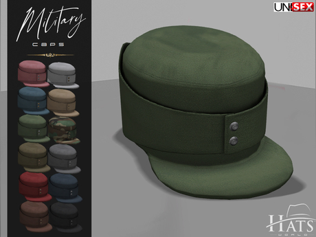 Second Life Marketplace - [HW] MILITARY CAPS